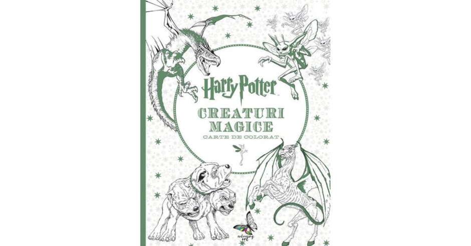 Harry Potter. Creaturi magice. Carte de colorat | arhiva Okazii.ro