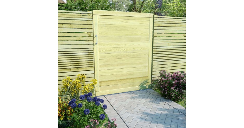 Poarta de gradina, 125 x 100 cm, lemn de pin tratat, FSC | arhiva Okazii.ro