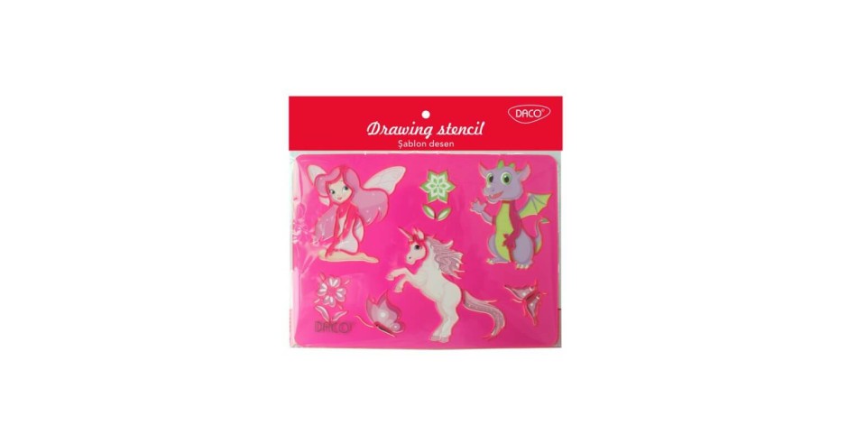 Sablon Desen Personaje DACO, 25x20 cm, Sablon Ideal pentru Trasarea ...