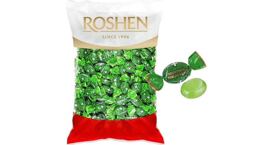 Dropsuri Roshen Eucalyptus, 1 Kg, Gust de Eucalipt si Mentol, Dropsuri ...