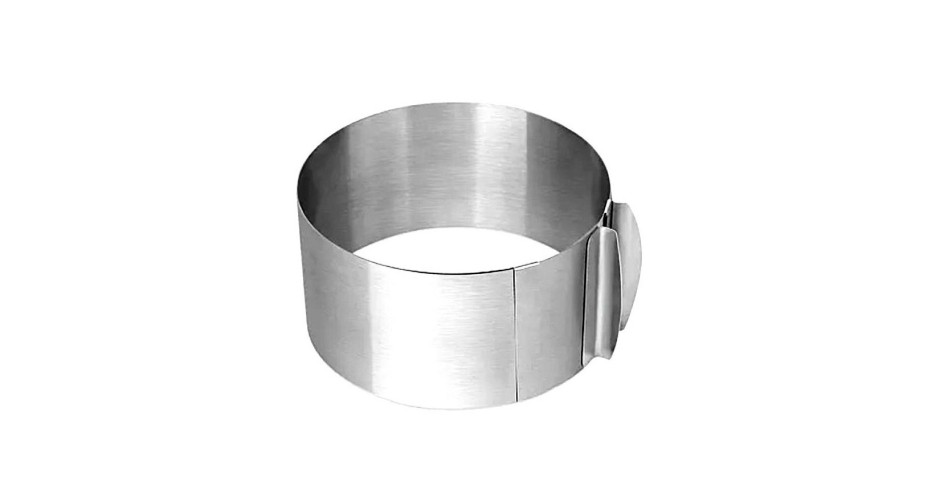 Forma Tort Rotunda Reglabila Inox 16-30cm, H 8.8cm, Argintiu - Ideal ...