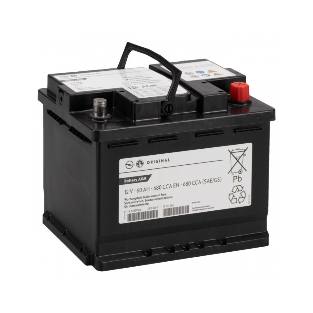 Baterie Oe Opel AGM 60Ah 12V 680A 13502000, 60 - 80 | Okazii.ro