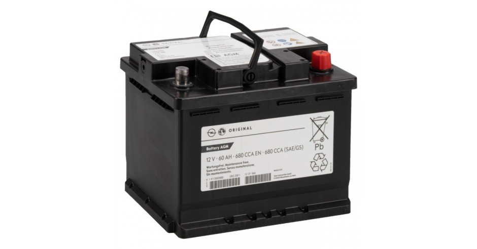 Baterie Oe Opel AGM 60Ah 12V 680A 13502000 | arhiva Okazii.ro