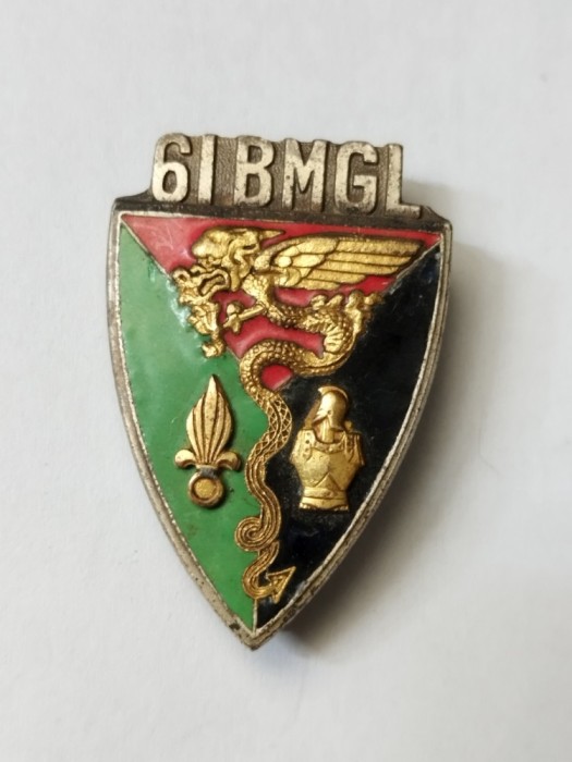 Bnk ins Franta - Insigna militara Legiunea Straina - 61st Engineer ...