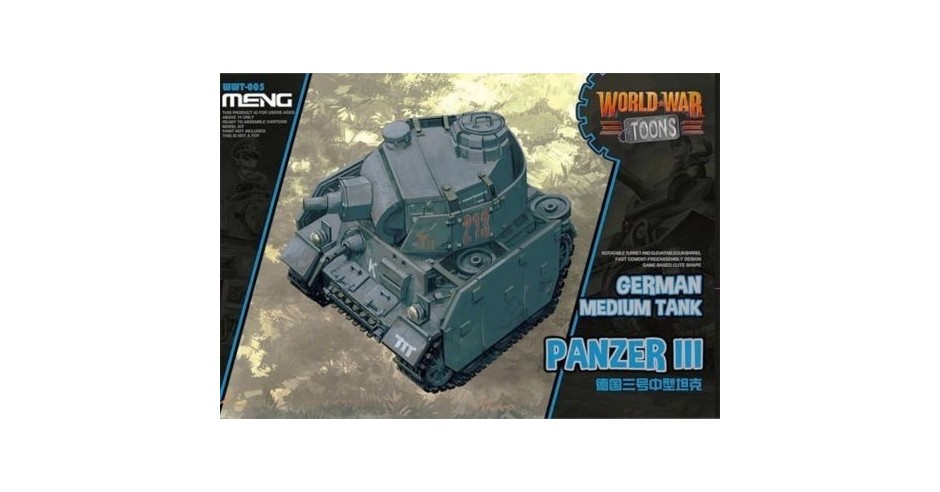 German Medium Tank Panzer III (cartoon model) - snap-fit | arhiva Okazii.ro