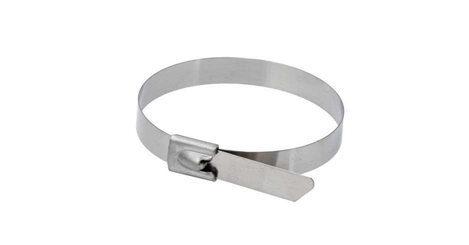 Set 20 coliere metalice auto, 4.6 x 360 mm , otel inoxidabil, Dedra ...