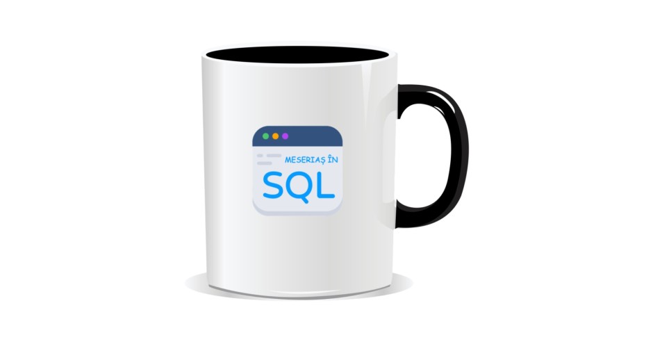 Cana personalizata cu mesaje pentru programatori, Meserias in SQL ...