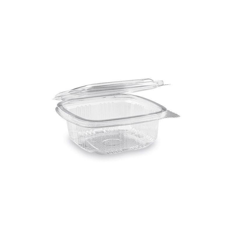 Borcan cu capac simplu - PET patrat 250ml | arhiva Okazii.ro