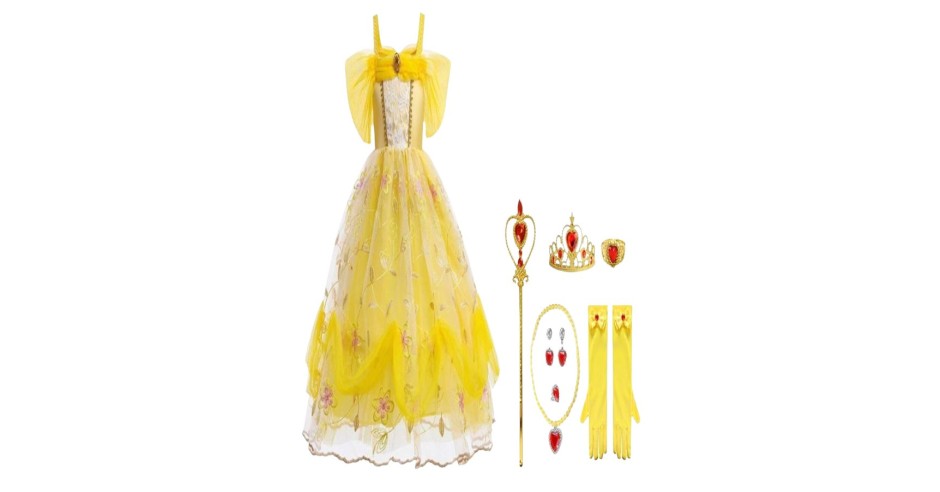 Set Costum Disney Belle Frumoasa si Bestia THK, Bagheta Magica ...