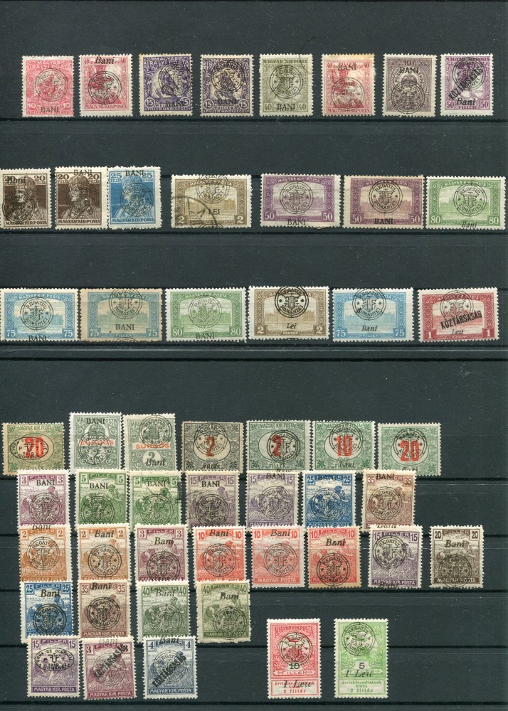 1919/20 , ROMANIA , LOT TIMBRE ZONA DE OCUPATIE , SUPRATIPAR PTT - VEZI ...