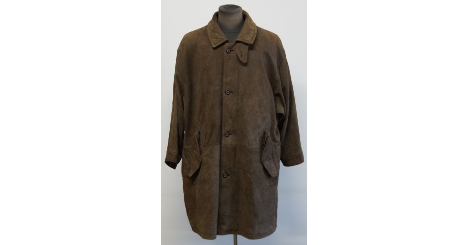 Haina piele tip cojoc cu vesta blana naturala | arhiva Okazii.ro