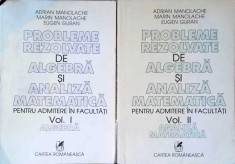 PROBLEME REZOLVATE DE ALGEBRA SI ANALIZA MATEMATICA PENTRU ADMITERE IN ...