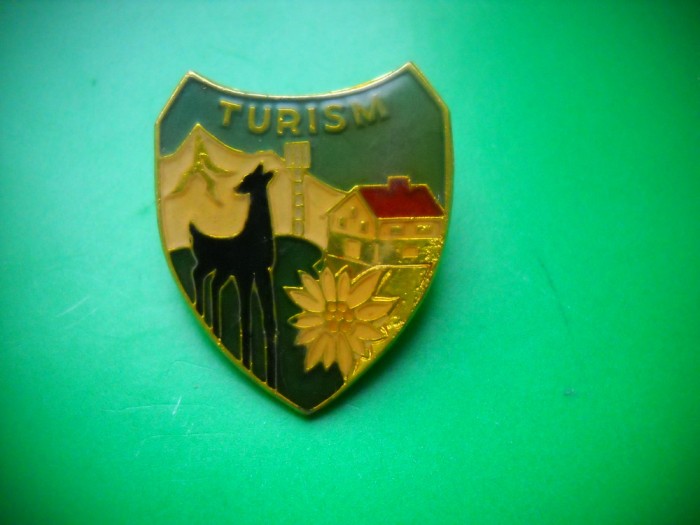 HOPCT ROMANIA INSIGNA VECHE TURISM -CAPRA NEAGRA/FLOARE DE COLT ...