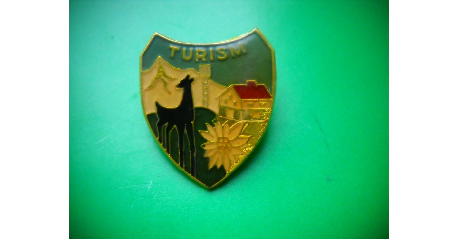 HOPCT ROMANIA INSIGNA VECHE TURISM -CAPRA NEAGRA/FLOARE DE COLT ...