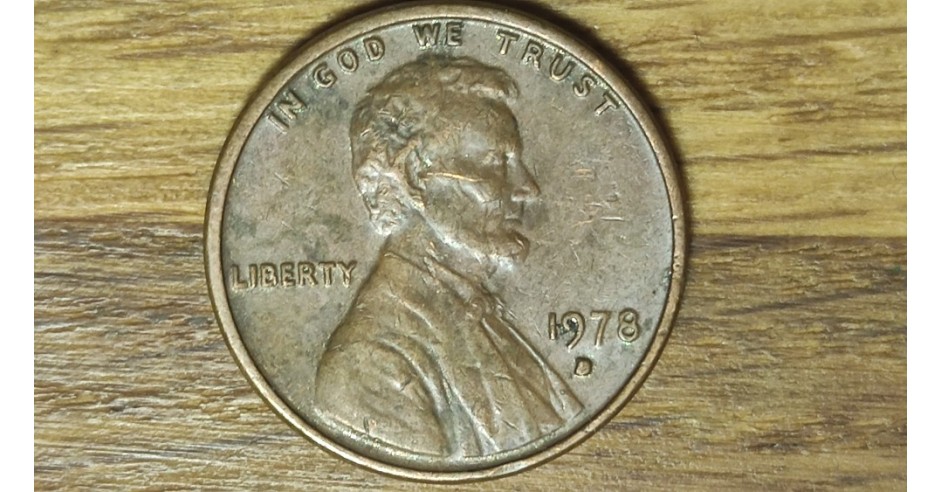 SUA / USA - moneda de colectie - 1 cent 1978 cu semn monetar D (Denver ...