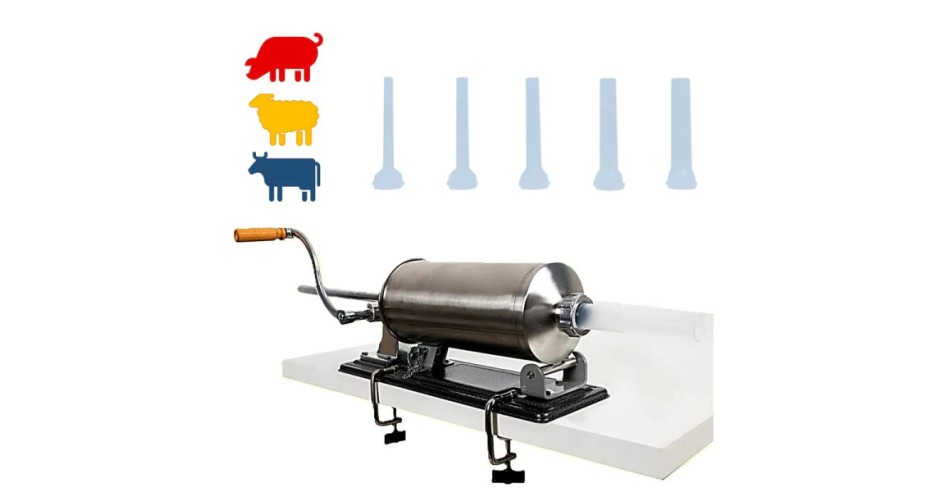 Carnatar Orizontal Inox 4 kg, 5 Palnii Incluse Micul Fermier GF-0822 ...