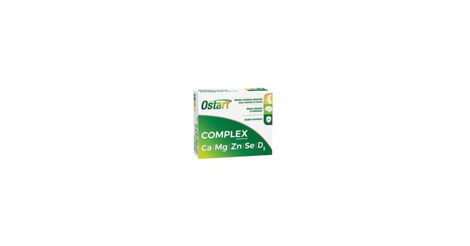 Ostart Complex Ca+Mg+Zn+Se+D3 20 comprimate Fiterman Cod: fitt.00264 ...