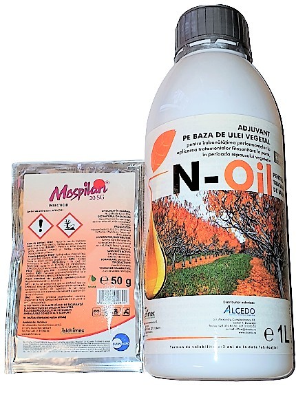 Pachet Ulei Horticol N-Oil 1L + Mospilan 50g pt. 150L: Insecticid ...