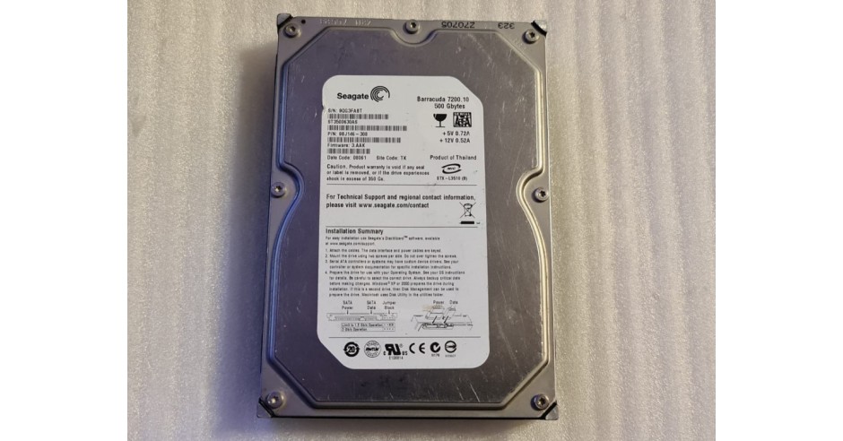 Hard disk desktop Seagate 500GB 7200 RPM 16MB SATA ST3500630AS | arhiva ...