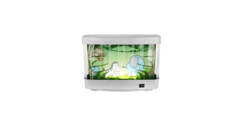 Veioza rotativa tip acvariu, Globo Lighting, 30x7.2x23 cm, 2W ...