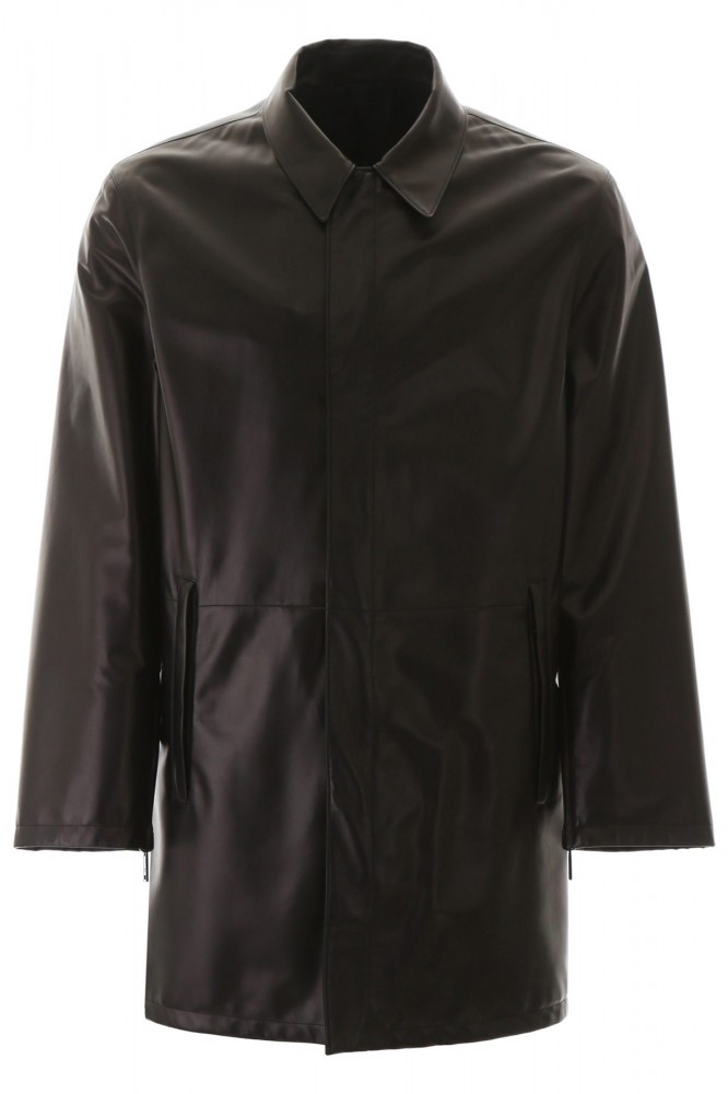 Geaca barbat Prada reversible leather and nylon coat UPS492 1RP0 F0002 ...