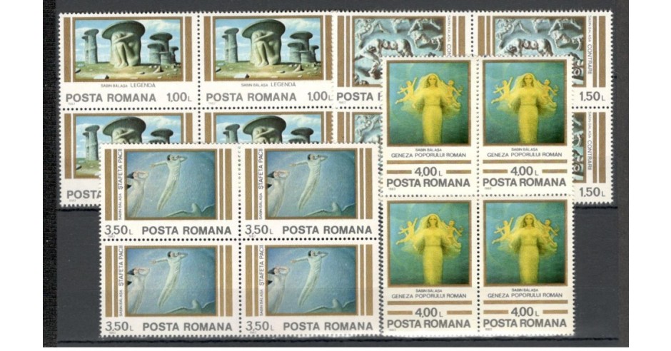 Romania.1982 50 ani nastere S.Balasa-Pictura bloc 4 YR.738, Nestampilat ...