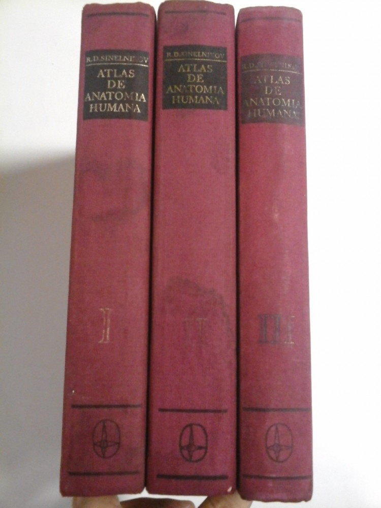 ATLAS DE ANATOMIE UMANA - SINELNIKOV - 3 volume - (in limba spaniola ...