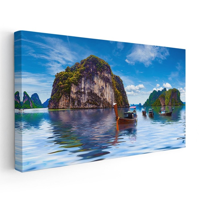 Tablou peisaj marin cu barci Phuket, Thailanda 1859 Poster imprimat pe ...