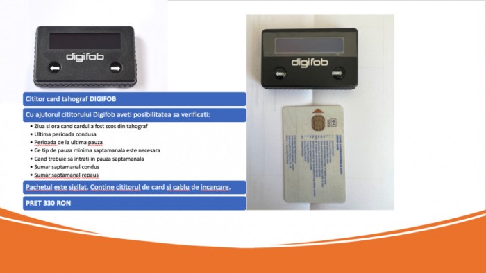 DIGIFOB - cititor de carduri tahograf | Okazii.ro