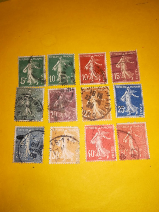 Timbre Franta 1903-1922, Stampilat | Okazii.ro