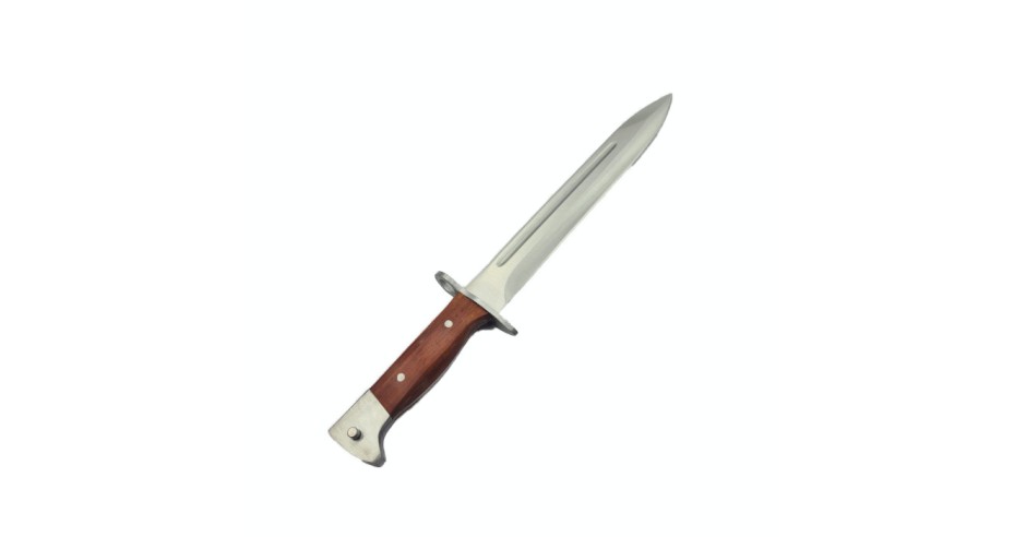 Cutit Stil Baioneta, Sistem Prindere Pentru Pusca, Inox, Maner Lemn ...