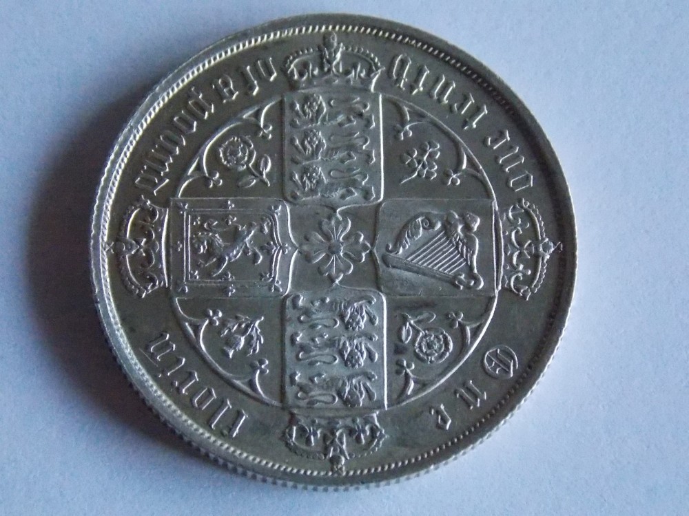 Moneda din argint 1865 -1 florin, Anglia(D18) | arhiva Okazii.ro