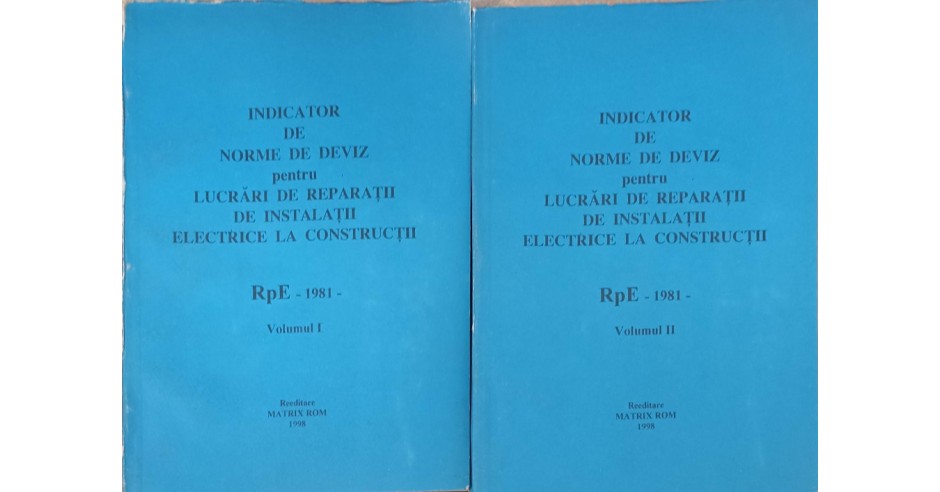 INDICATOR DE NORME DE DEVIZ PENTRU LUCRARI DE REPARATII DE INSTALATII ...