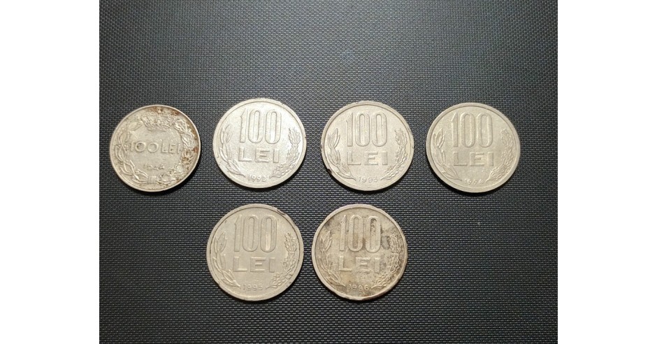 Monede 100 lei 1944, 1992-1996 | arhiva Okazii.ro
