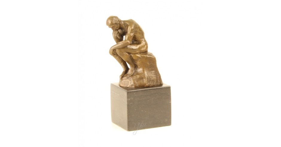 Ganditorul-statueta din bronz pe un soclu din marmura BR-154, Nuduri ...