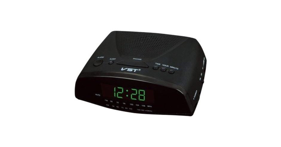 Radio AM / FM cu ceas VST 905, afisaj LED rosu | arhiva Okazii.ro