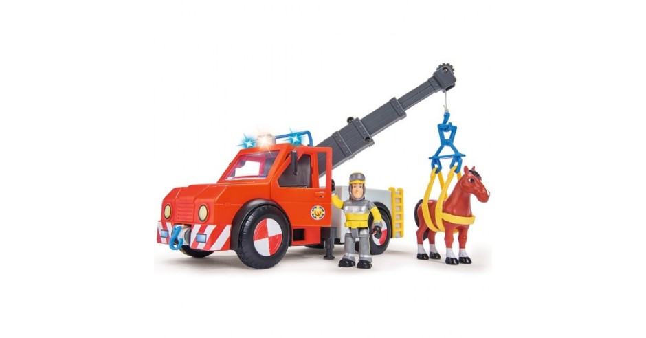 Masina de pompieri Simba Fireman Sam Phoenix cu figurina cal si ...