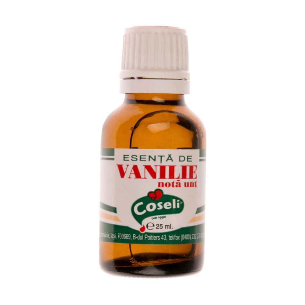 Esenta de Vanilie cu Nota de Unt Coseli, 25 ml, Esente pentru Prajituri ...