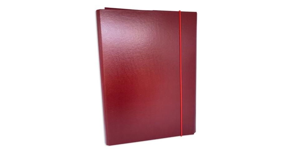 Mapa din Carton cu Elastic, 245x320x30mm, Max. 300 Coli, Bordo, Mapa ...