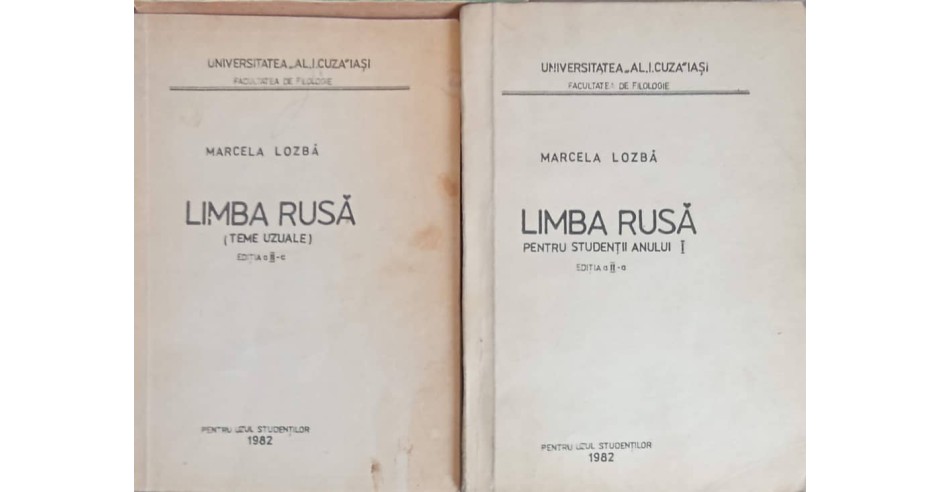 LIMBA RUSA VOL.1-2 PENTRU STUDENTII ANULUI I, TEME UZUALE-MARCEL LOZBA ...