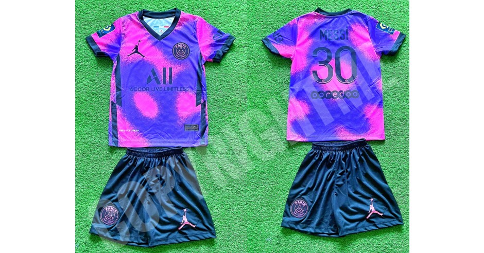 Compleu Echipament fotbal pentru copii JORDAN PSG MESSI ultimul model ...