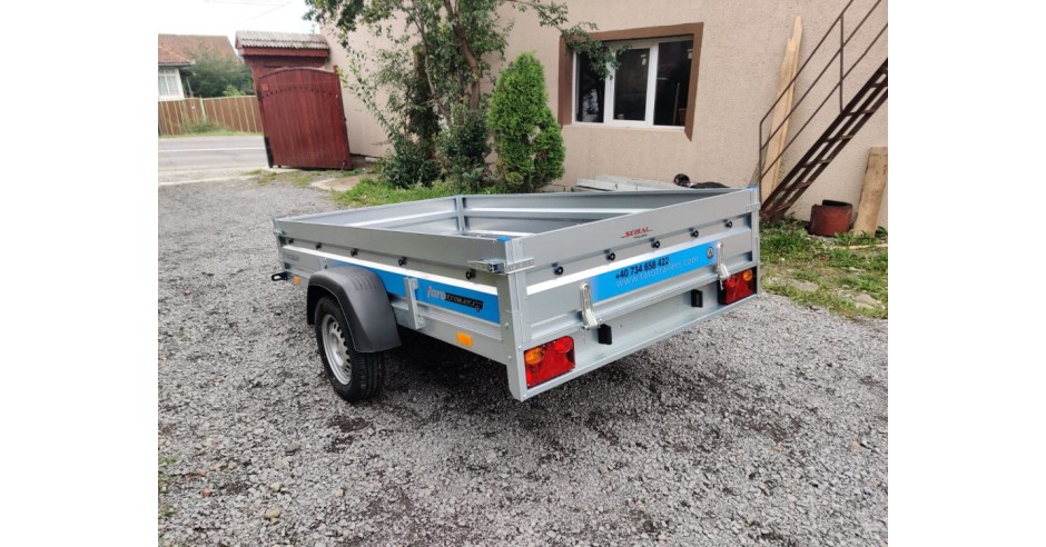 REMORCA AUTO 750 KG, 1 AXA, FARO TRACTUS, 263 X 150 X 35 CM | arhiva ...