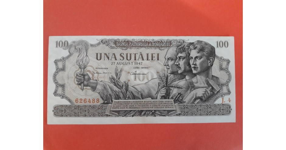 Bancnota 100 lei 27 August 1947 aUNC++++ ---> UNC | Okazii.ro