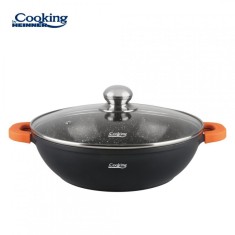 Cratita Dark Line, aluminiu, 4.1 l, 28 x 8 cm, ceramica neagra cu ...