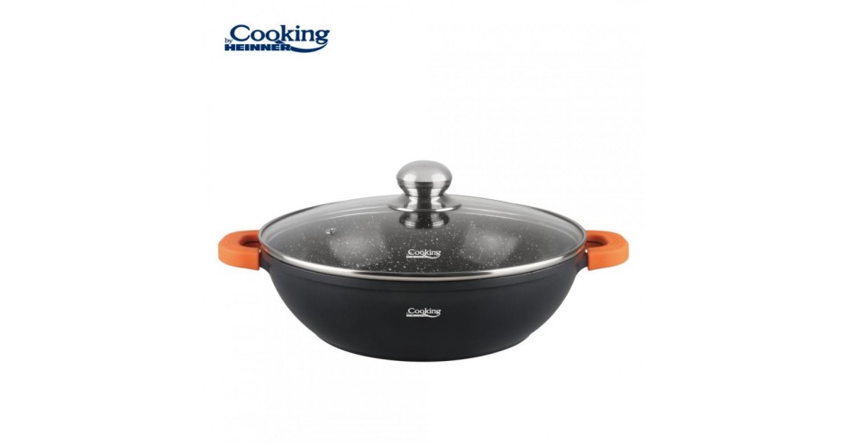 Cratita Dark Line, aluminiu, 4.1 l, 28 x 8 cm, ceramica neagra cu ...
