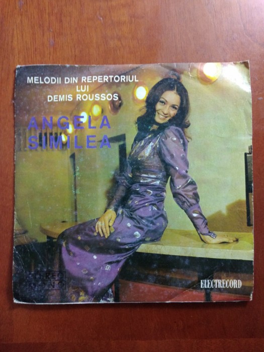 DISC VINIL 45 RPM - ANGELA SIMILEA, MELODII DIN REPERTORIUL LUI DEMIS ...