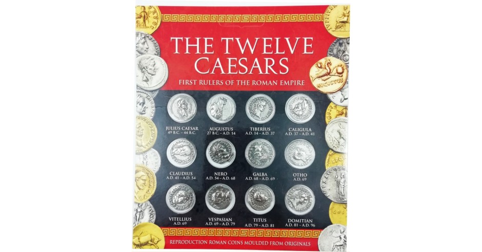 Set 12 Monede Romane - Cei 12 Cezari, reproduceri (CAESAR, AUGUSTUS ...