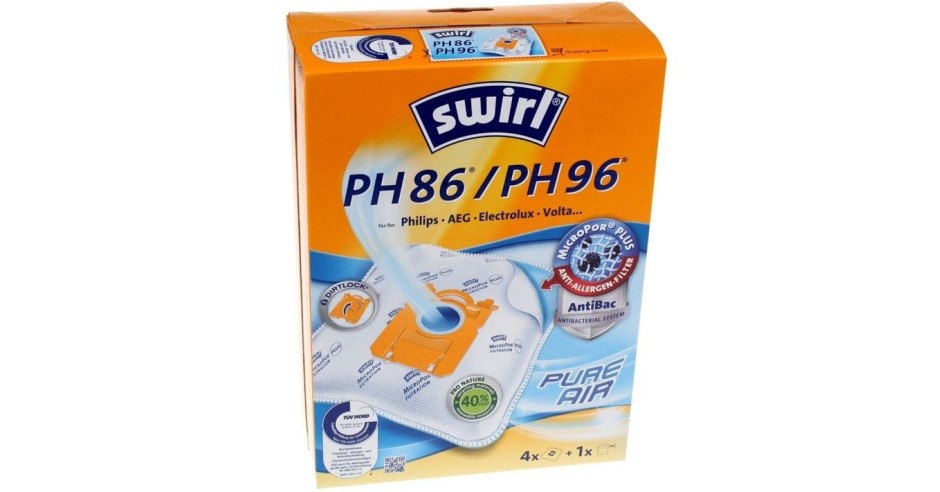 Set 4 saci aspirator SWIRL PH86 PH96, pentru Philips, AEG si Electrolux ...