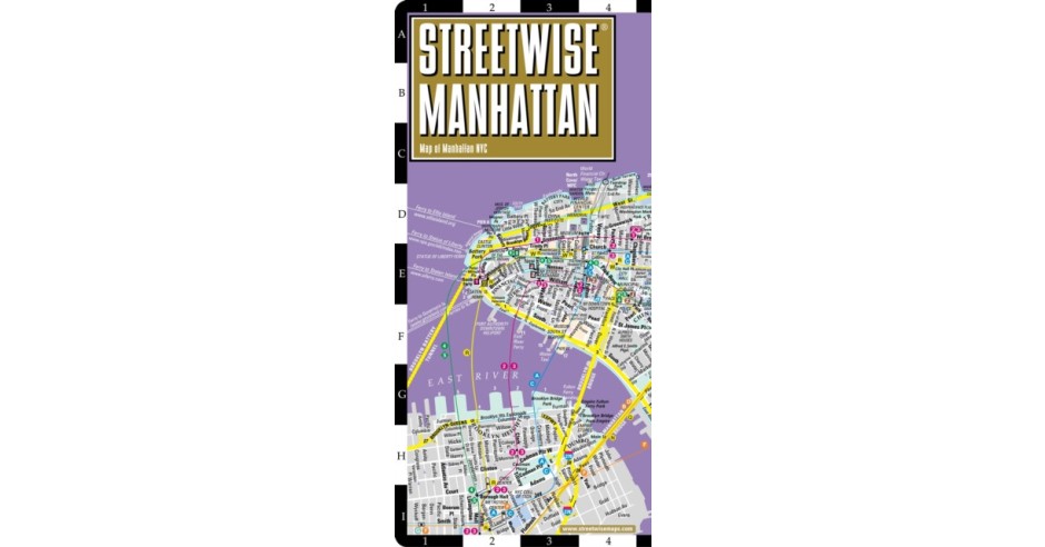 Streetwise Manhattan Map - Laminated City Center Street Map of ...