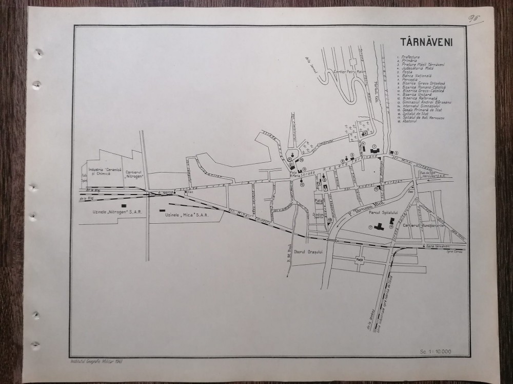Harta Tarnaveni 1943 | arhiva Okazii.ro